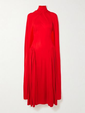 16Arlington Rao Midikleid Aus Stretch-jersey Mit Raffungen Und R&uuml;ckenausschnitt - Rot