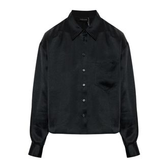 Anine Bing Scott Shirt - - Blouses & Shirts - Damen - Schwarzk - XL