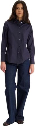 Ines De La Fressange Femme, Blouses et Chemises, Bleu, Taille: 36 FR Chemise Maureen