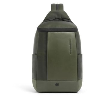 Piquadro Sac bandouli&egrave;re avec serrure &agrave; empreintes digitales et bretelles de sac &agrave; dos - Homme - Sacs - Vert - Taille: ONE Size