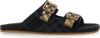 Burberry Homme, Chaussures, Noir, Taille: 40 EU Urchin Sandales