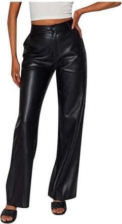 Generic Pantalon Tendance Femme Jogging Marine Fit Couture Satin Effet Elasthane Training Fuselé Tricot Resserré Cycliste Zebre Charpentier Beau Meilleure Rev