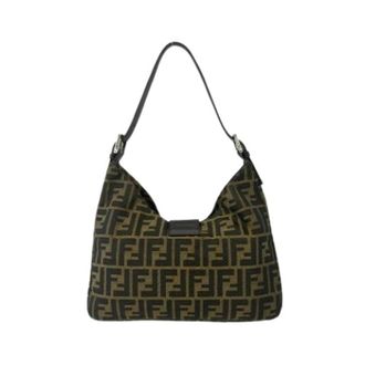 Fendi Pre-owned Vintage Canvas Shoulder Bag - - Pre-owned - Damen - Braun - ONE SIZE