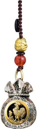 Generic Porte-bonheur chinois, porte-bonheur chinois,Porte-cl&eacute;s Feng Shui 3D rotatif | Porte-cl&eacute;s &agrave; caract&egrave;re chinois, sac &agrave; main, sac &agrave; dos, pendentif &agrave; brel