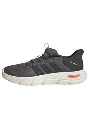 adidas Homme Cloudfoam Flex Laces Shoes, Charcoal/Carbon/Lucid Orange, 39 1/3 EU