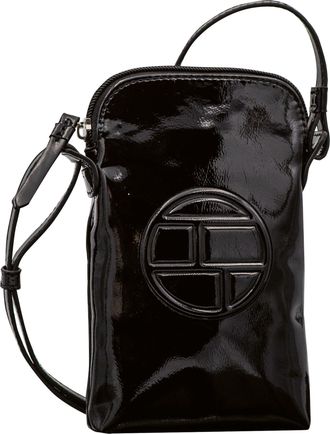 Tom Tailor Rosabel Patent Damen Handytasche Umhängetasche Mittelgroß Schwarz