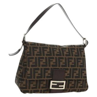 Fendi Pre-owned Vintage Zucca Canvas Shoulder Bag - Femme - Pre-owned - Brun - Taille: ONE Size