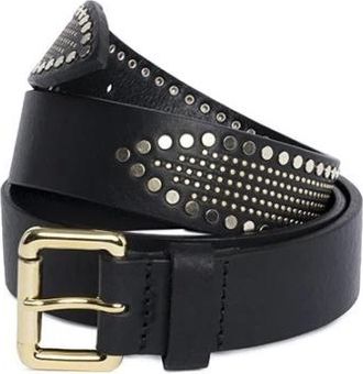 Tela unisex, Accessoires, Noir, Taille: M Cintura in pelle borchie