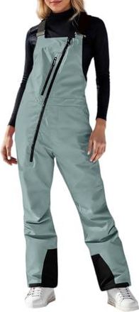 Generic Pantalon de Ski pour Femme - Coupe-Vent - Respirant - Fonctionnel - avec Bretelles - Baggy - Jupe Pare-Neige - Pantalon de Snowboard - Pantalon de Ski