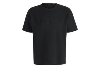 BOSS Kurzarmshirt David T-Shirt mit aufgesticktem Markenschriftzug