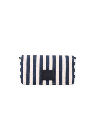Marc Jacobs Striped Fabric Crossbody Bag - Navy