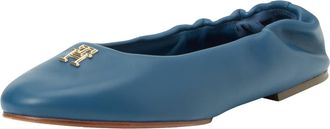Tommy Hilfiger Women TH ELEVATED ELASTIC BALLERINA, Fossil Blue, 39 EU