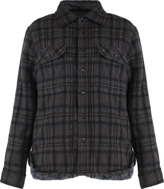 Maison Margiela Femme, Vestes, Gris, Taille: 36 FR Veste-chemise matelass&eacute;e