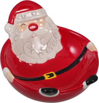 Amosfun Dessertschale in Weihnachtsmannform Servierschale Aus Keramik F&uuml;r S&uuml;&szlig;igkeiten Zu Weihnachten