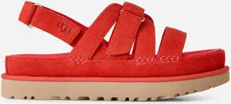 UGG Goldenstar Gleam Sandale f&uuml;r Damen in Red Pepper, Gr&ouml;&szlig;e Wildleder