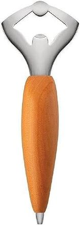 Alessi Ercolino AB07 - D&eacute;capsuleur Design en Acier Inoxydable 18/10 et Bois de Bouleau