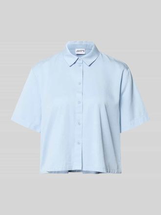 Jake*s Casual Boxy Fit Bluse aus Lyocell-Baumwoll-Mix