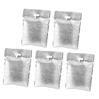 Cabilock 5st&uuml;cke Teiliges Isolierte Aluminiumfolie Lebensmitteltaschen Mit Rei&szlig;verschluss Dicke W&auml;rmehaltende Lunch-tasche Mit Tragegriff Wiederverschlie&szlig;bar G