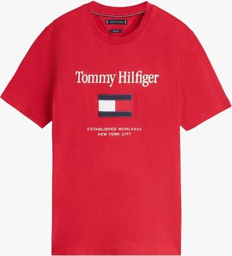 Tommy Hilfiger T-shirt manches courtes avec logo brod&eacute;
