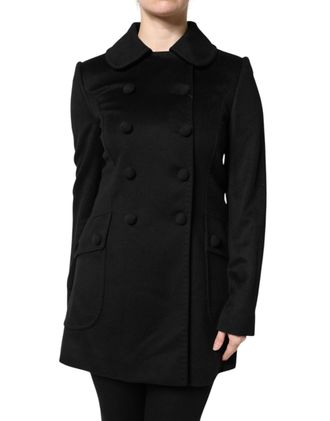 Dolce & Gabbana Womens Black Wool Sartoria Italiano Blazer Jacket Virgin Clothing