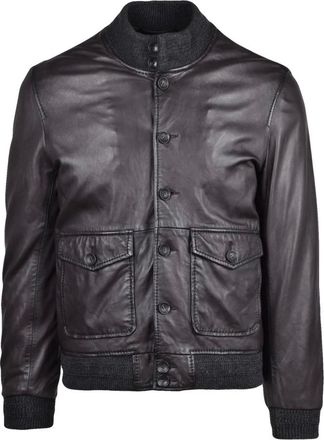 The Jack Leathers Homme, Vestes, Brun, Taille: M Giubbotto in Pelle