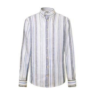 Hackett Leinenhemd mit mehrfarbigen Streifen - - Shirts - Herren - Mehrfarbig - M