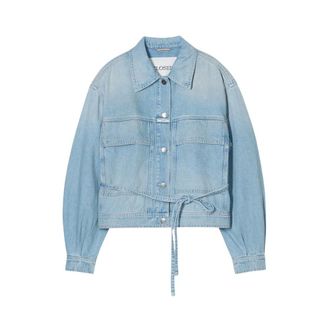 Closed Femme, Vestes, Bleu, Taille: 40 FR Wrap Denim 97398 Jacket