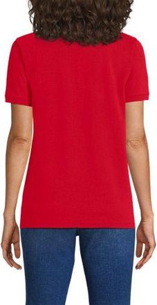 Lands End Piqu&eacute;-Poloshirt, Damen, Gr&ouml;&szlig;e:36-38 regular, Rot, Baumwoll-Mischung, by Lands End