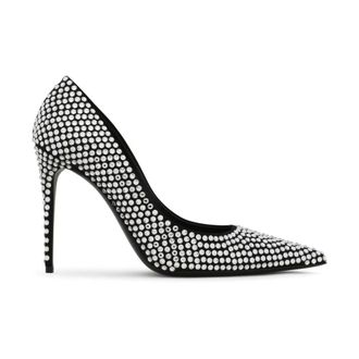 Dolce & Gabbana Silberne Absatzschuhe D&eacute;collet&eacute; mit Strassverzierungen - - Shoes - Damen - Grau - 37 EU