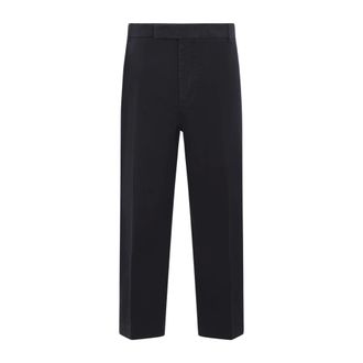 Thom Browne Homme, Pantalons, Bleu, Taille: L Pantalon Chino Bleu avec D&eacute;tail Grosgrain