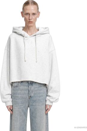 Golden Goose Star Oversize Cropped Hoodie