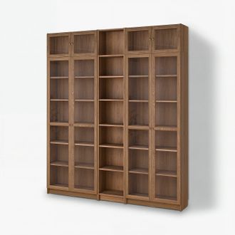 IKEA BILLY / OXBERG Regalkombi m Vitrinent&uuml;ren/Aufsatz