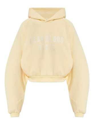 Fear of God Hoodie mit Logo-Stickerei - Gelb