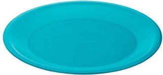 Rotho Caruba flacher Plastikteller Mehrweg, Kunststoff (PP) BPA-frei, blau, 26,0 x 26,0 x 1,5 cm