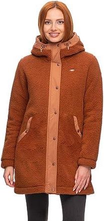 Ragwear Manteau court en polaire pour femme Cousy, Marron 2321_6036, XL