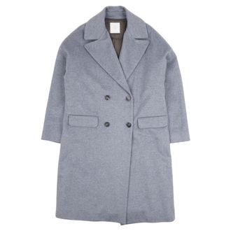 Eleventy Femme, Manteaux, Bleu, Taille: 36 FR Manteau crois&eacute;