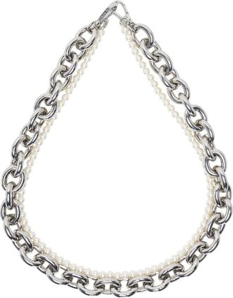 Simone Rocha bride en chaîne et perles - Argent