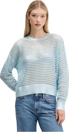 Desigual Damen, Strickwaren, Blau, SGr&ouml;&szlig;e