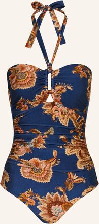 Zimmermann Neckholder-Badeanzug Aster blau