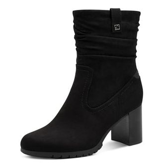 s.Oliver Bottines &agrave; Talon pour Femme 5-25407-43, Noir, 39 EU