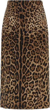Dolce & Gabbana Jupe Midi - Marron