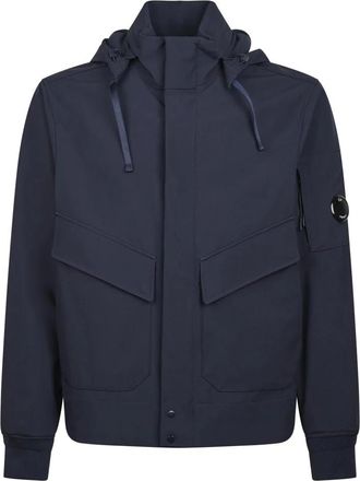C.P. Company C.p. Company, Homme, Vestes, Bleu, Taille: M Shell-R Hooded Jacket