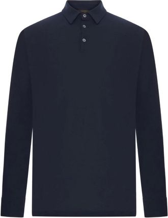 Zanone Homme, Tops, Bleu, Taille: 3XL Polo IceCotton Slim-fit