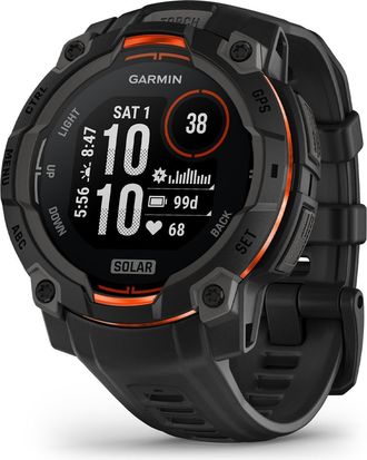 Garmin Instinct 3 GPS 45mm Smartwatch, Solar, Black