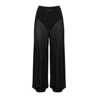 Twentyfourhaitch Pantalon Tulle Microstrass - Femme - Pantalons - Noir - Taille: 40 FR