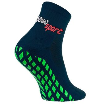 Rainbow Socks Neo ABS Sport Socks - Damen Herren Neon Sneaker Sport Stopper Socken - 1 Paar - Blau - Gr&ouml;&szlig;en 47-50