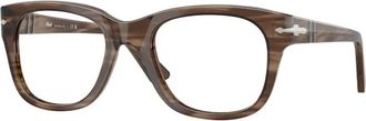 Persol unisex, Accessoires, Brun, Taille: 51 MM Lunettes Carr&eacute;es