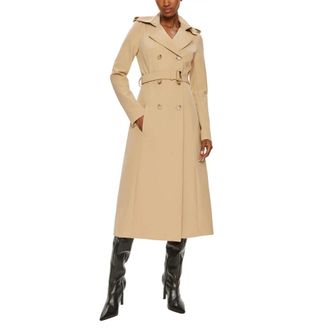 Patrizia Pepe Femme, Manteaux, Beige, Taille: 44 FR Trench avec boucle en nylon bi-&eacute;lastique