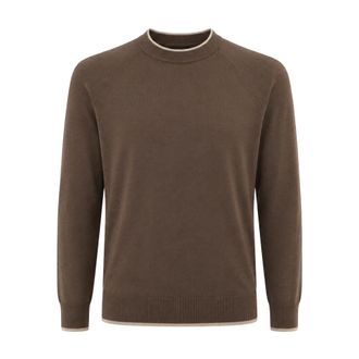 Eleventy Rundhals-Pullover - - Knitwear - Herren - Braun - L