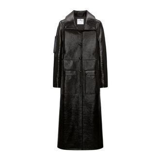 Courr&egrave;ges Single-Breasted Coats - - Coats - Damen - Schwarzk - S